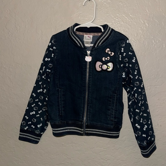 Sanrio | Jackets & Coats | This Is A Bluish Greyish Hello Kitty Denim ...